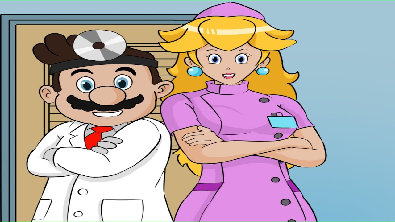 Doctor Mario and Nurse Peach receive a patient (Little Grand Quake ...