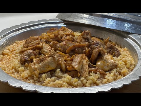 Adıyaman Tavuklu Sarımsaklı Bulgur Pilavı 😋#pilavçeşitleri #tavuklupilav #lezzetli