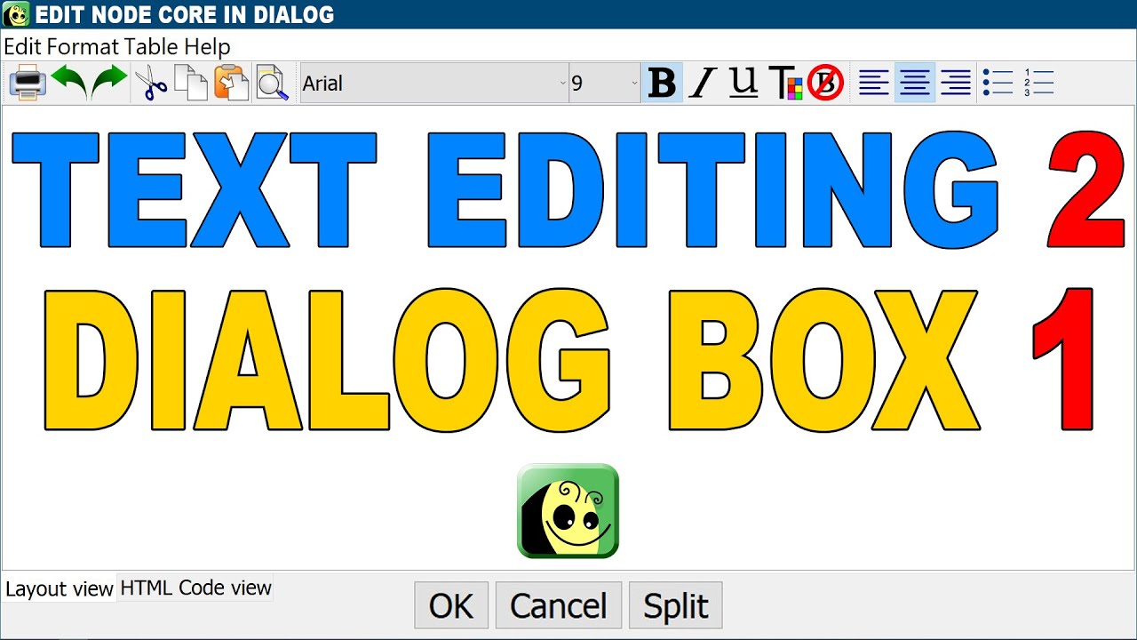 Tutorial - Basic - Text Editing 02 - Edit Text in Dialog 01 - (Alt ...