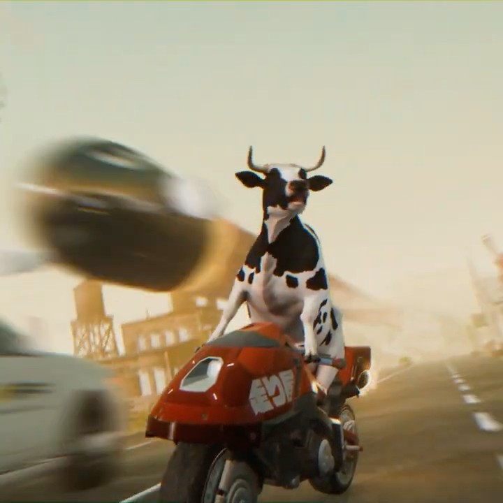 Mario Kart World Cow Animation - YouTube