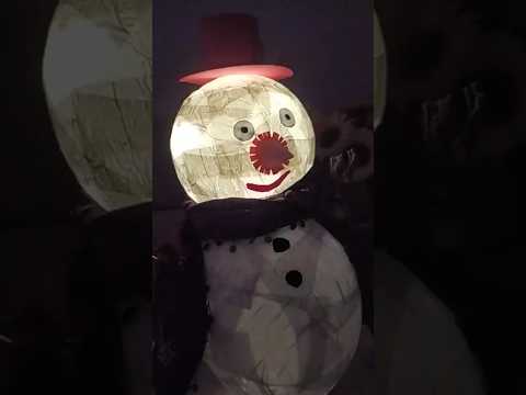 Evde kolay kardan adam yapımı (diy snowman) #diy #nasılyapılır #craft #christmas #kar #snowman
