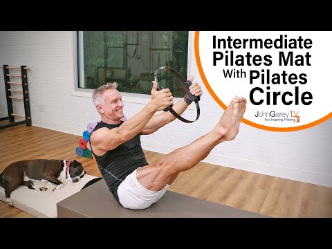 Intermediate Pilates Mat Workout with Fitness Circle - 15 Minutes