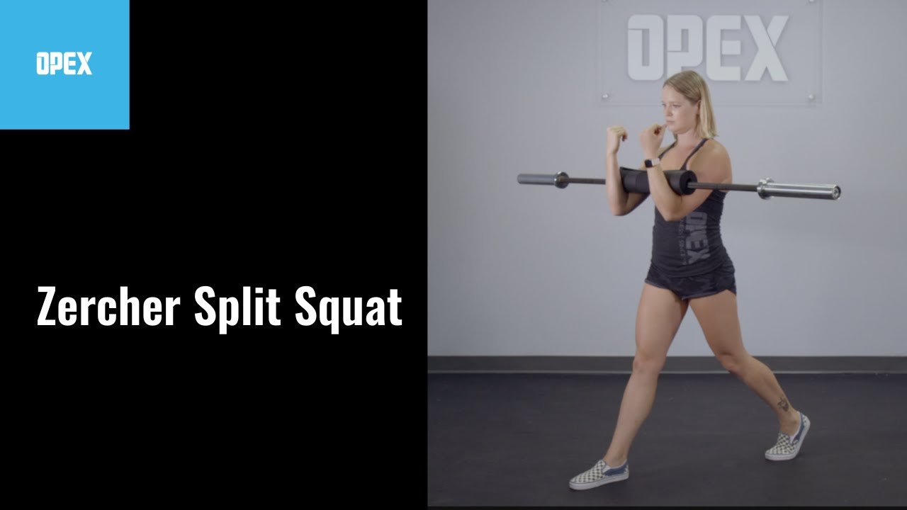 Zercher Split Squat - OPEX Exercise Library - YouTube