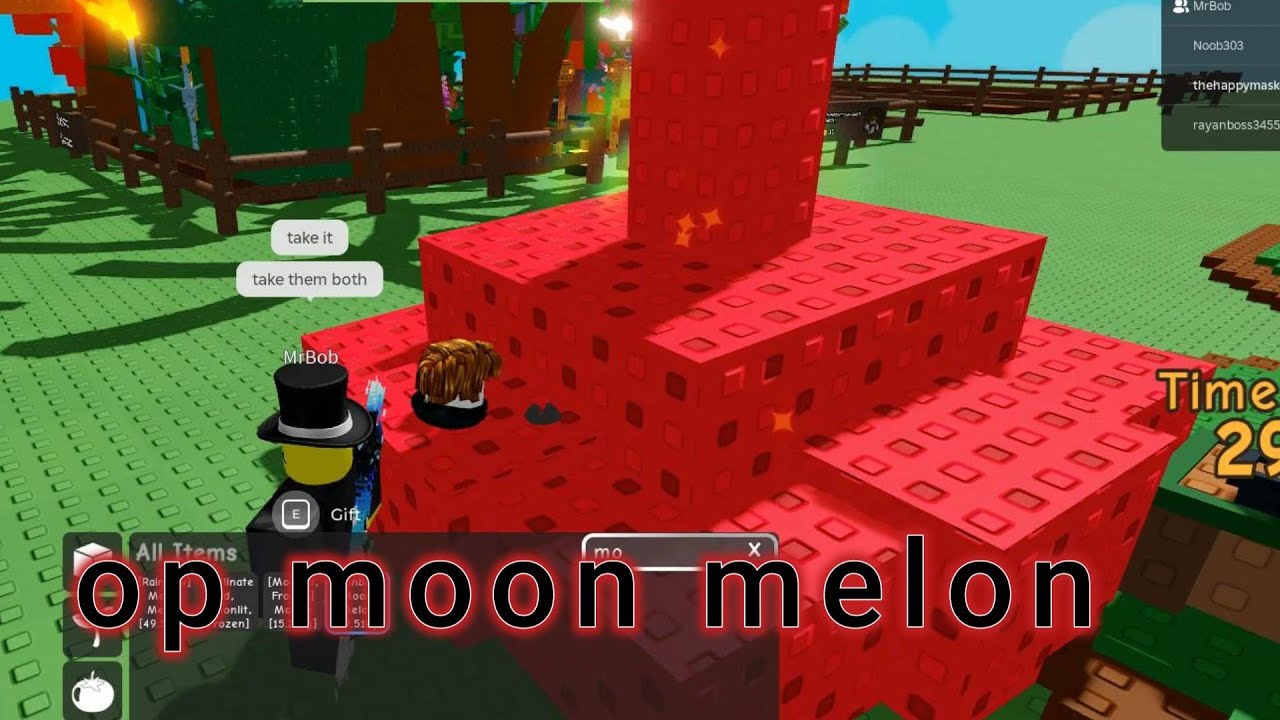 i got an op moon melon in grow a garden!!! - YouTube