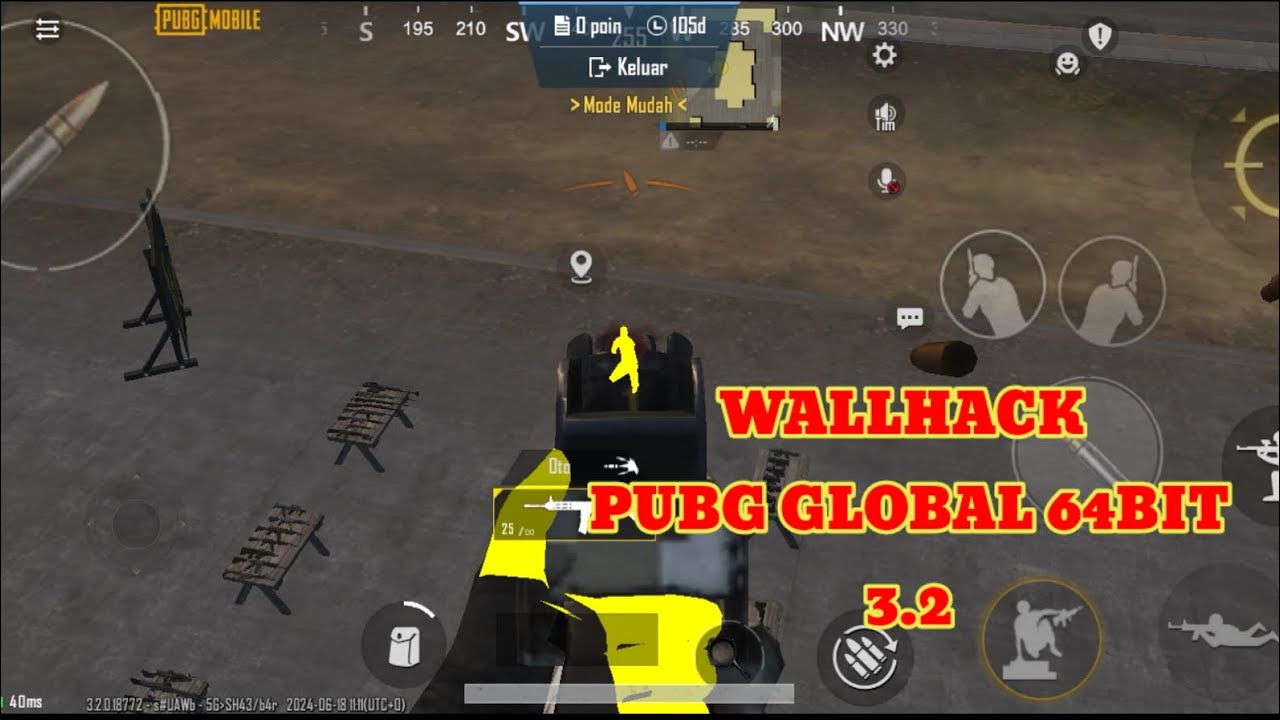 @MOBA93X2 WALLHACK PUBG GLOBAL SAFE AKUN UTAMA 64BIT 3.2 - YouTube