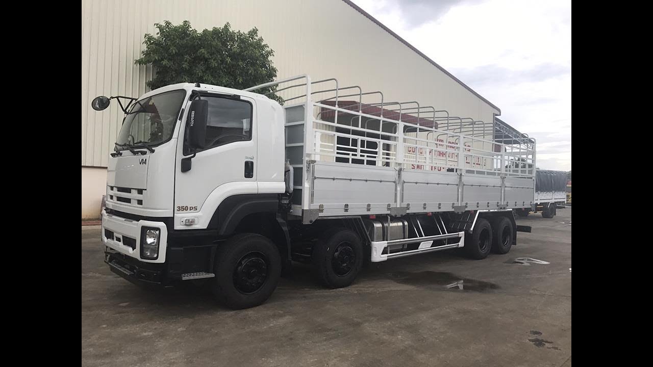 Bán isuzu 4 chân FV330 tải trọng 17,9 tấn cabin mới,công nghệ mới - YouTube