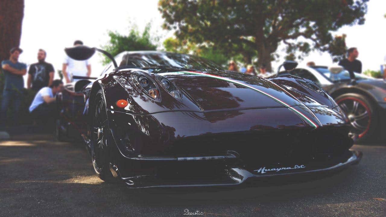 Sunset GT Car Show - 2 Koenigseggs, 2 Paganis, 1 LaFerrari, 1 Bugatti ...
