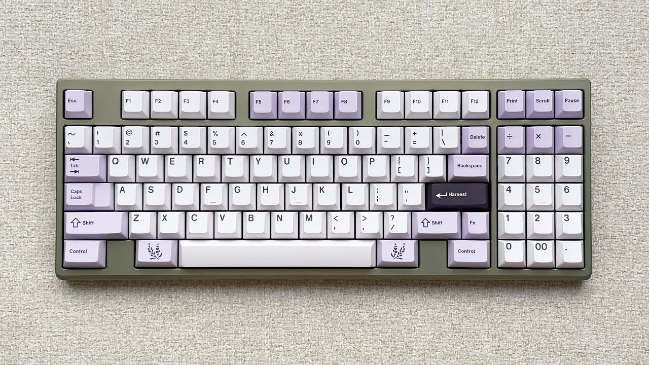 "Topre" EC8X | Geon Frog TKL 8K (test build) | GMK Lavender - YouTube