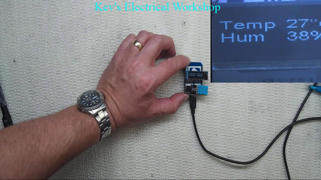 NodeMCU with DHT11 temperature/humidity sensor Update - YouTube