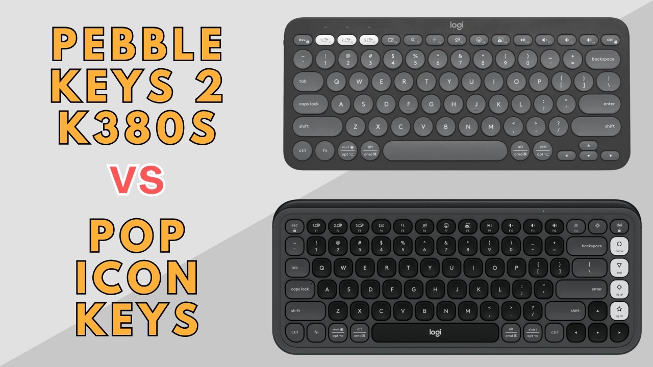 Logitech Pop Icon Keys vs Pebble K380S ¡Descubre sus diferencias! - YouTube