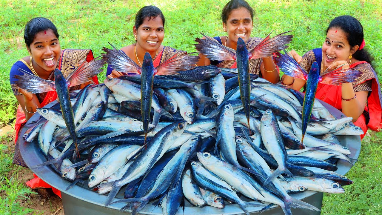30 KG FLYING KOLA FISH FRY | Flying Fish Fry | Beach Style Paravai Kola ...