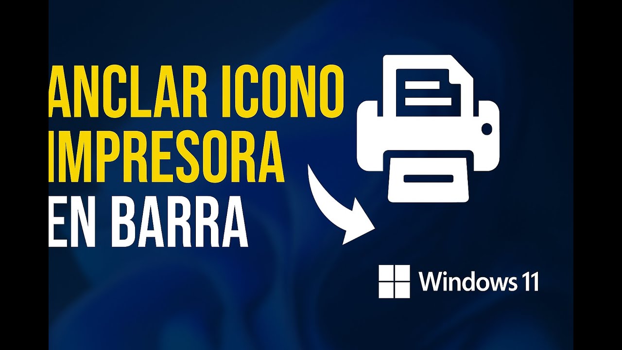 🖨️ Cómo Anclar el Icono de la Impresora a la Barra de Tareas en Windows ...