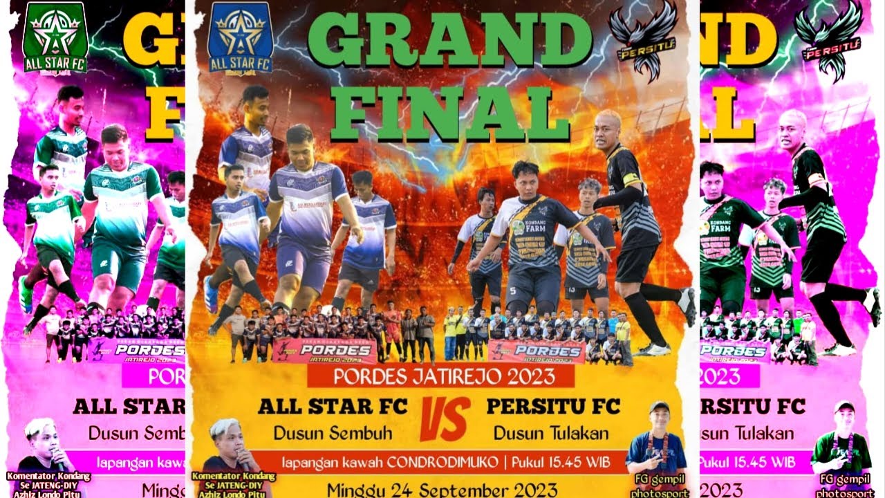 LIVE GRAND FINAL Pordes ALL STAR FC VC PERSITU FC - YouTube