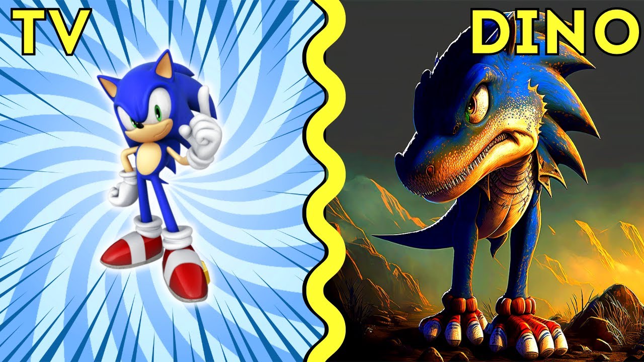🦖 SONIC the Hedgehog CHARACTERS as DINOSAURS 2023 - YouTube