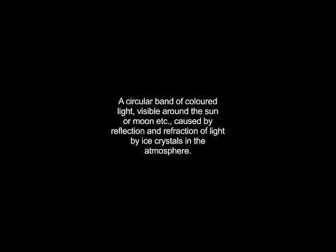 halo video Dictionary meaning and pronunciation - YouTube