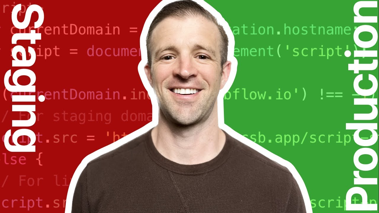 Separate Staging and Production Code in Webflow - YouTube