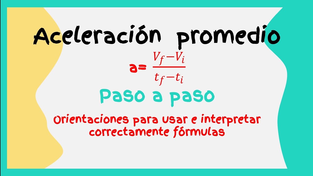 Calcular Correctamente Aceleración, definición, fórmula, interpretación ...