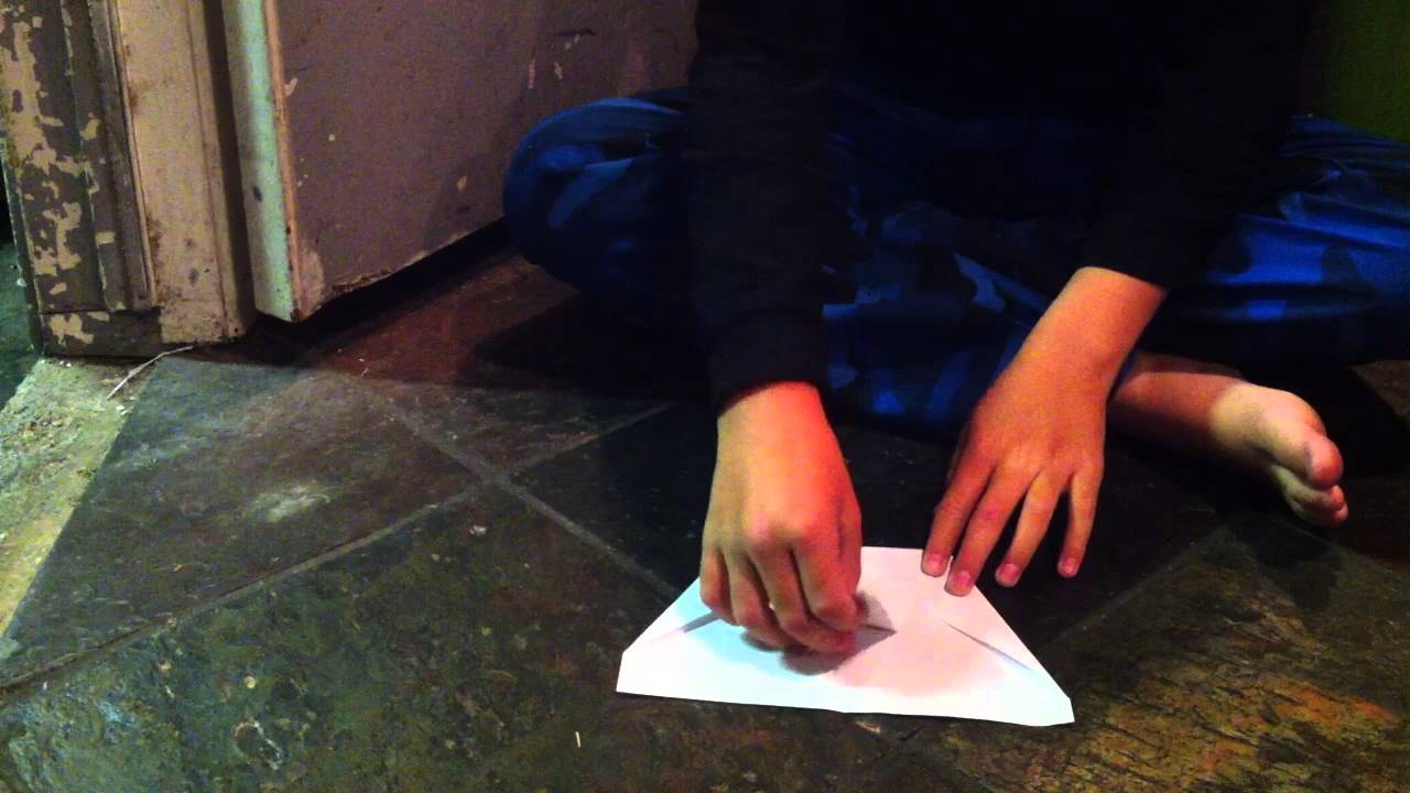 How to fold the blue angel paper airplane. - YouTube