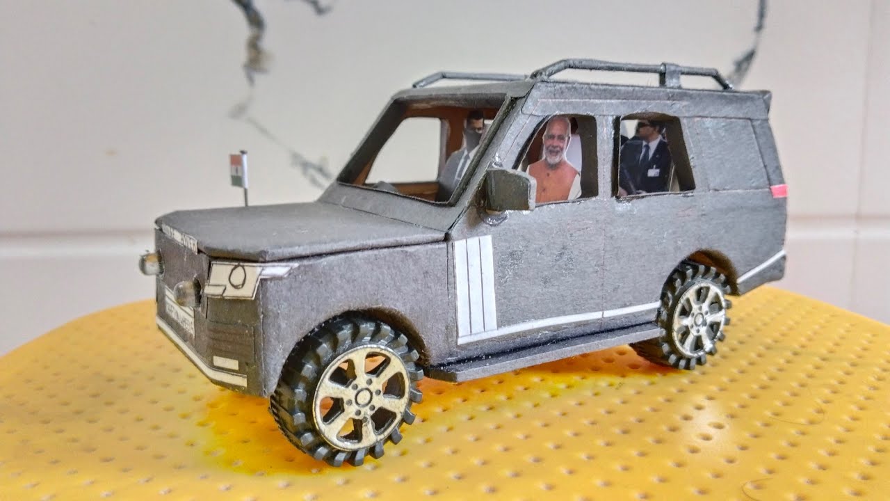 Range Rover New Car PM Handmade Diy Craft Model | Craft On Wheels - YouTube