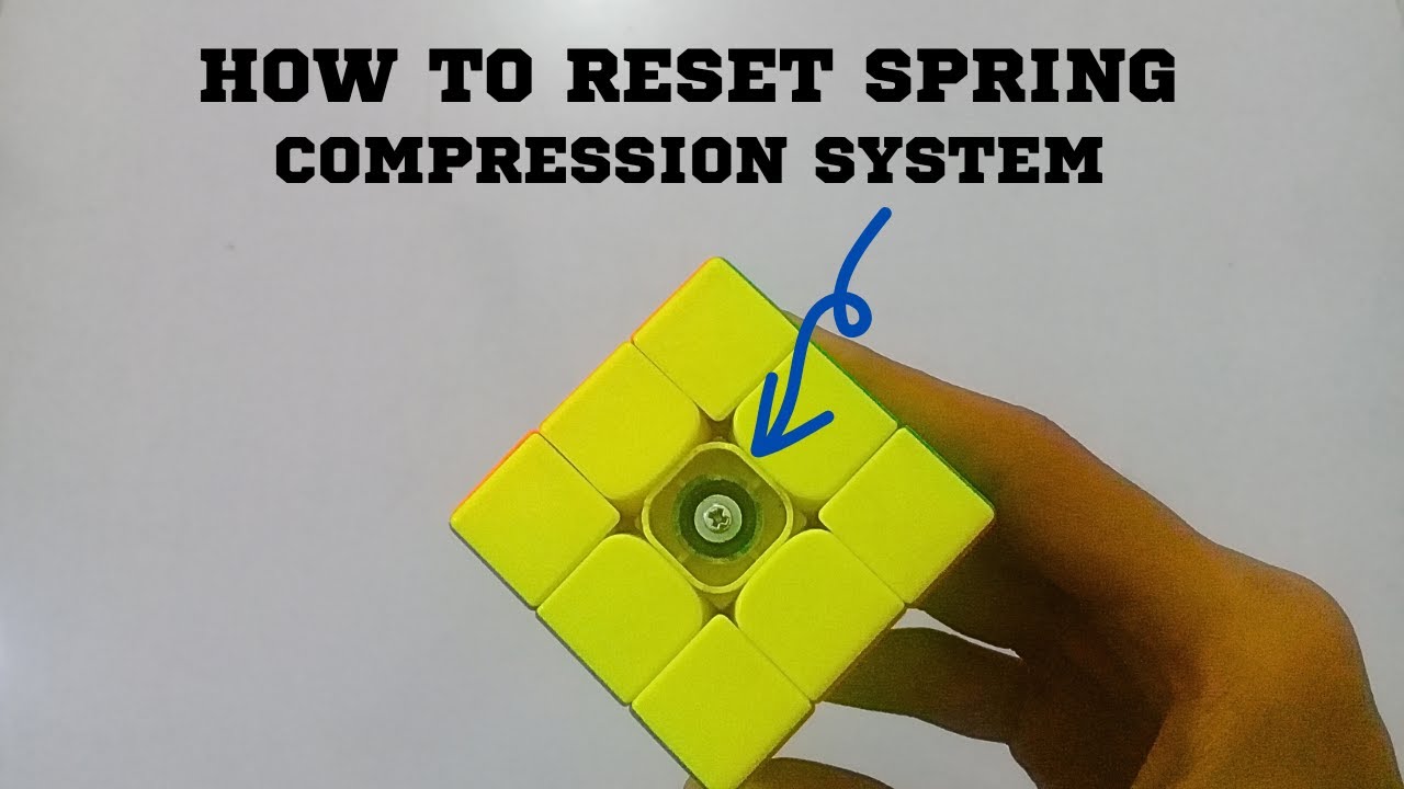 How to reset Compression of Rubik's Cube || Moyu rs3m 2020 - YouTube
