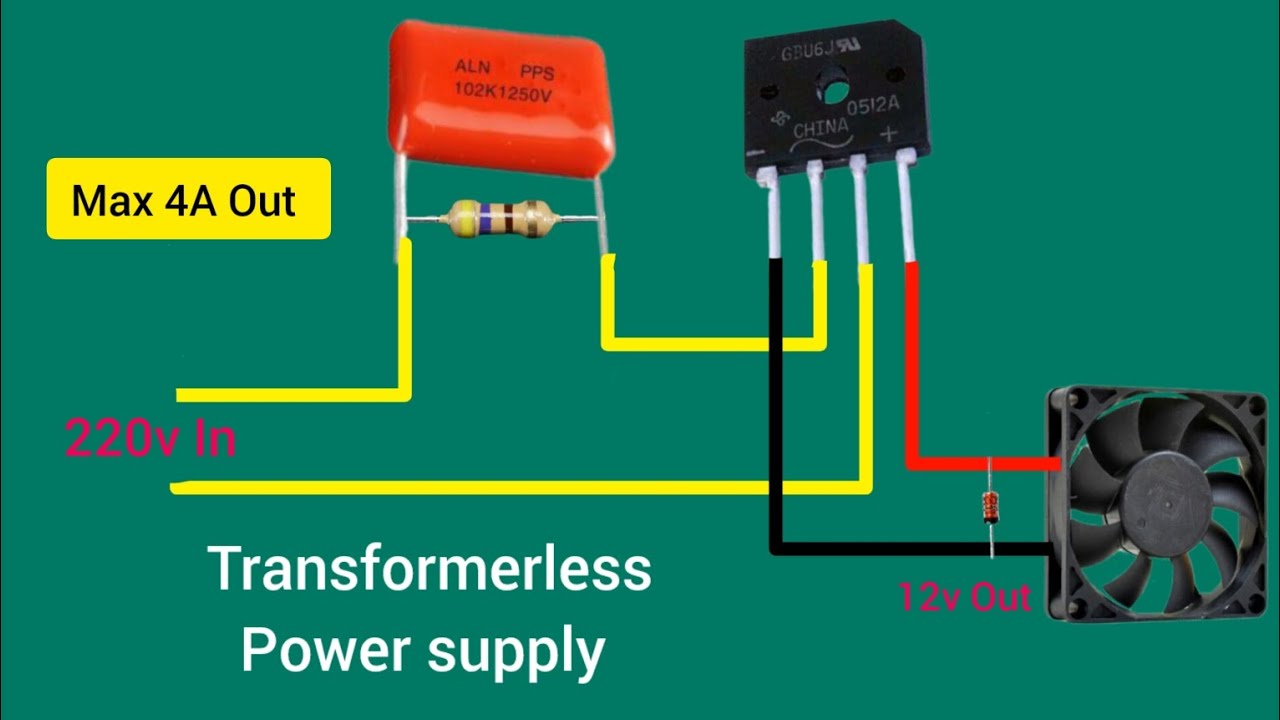 Diy Transformerless Power Supply|How to make a Transformerless power ...