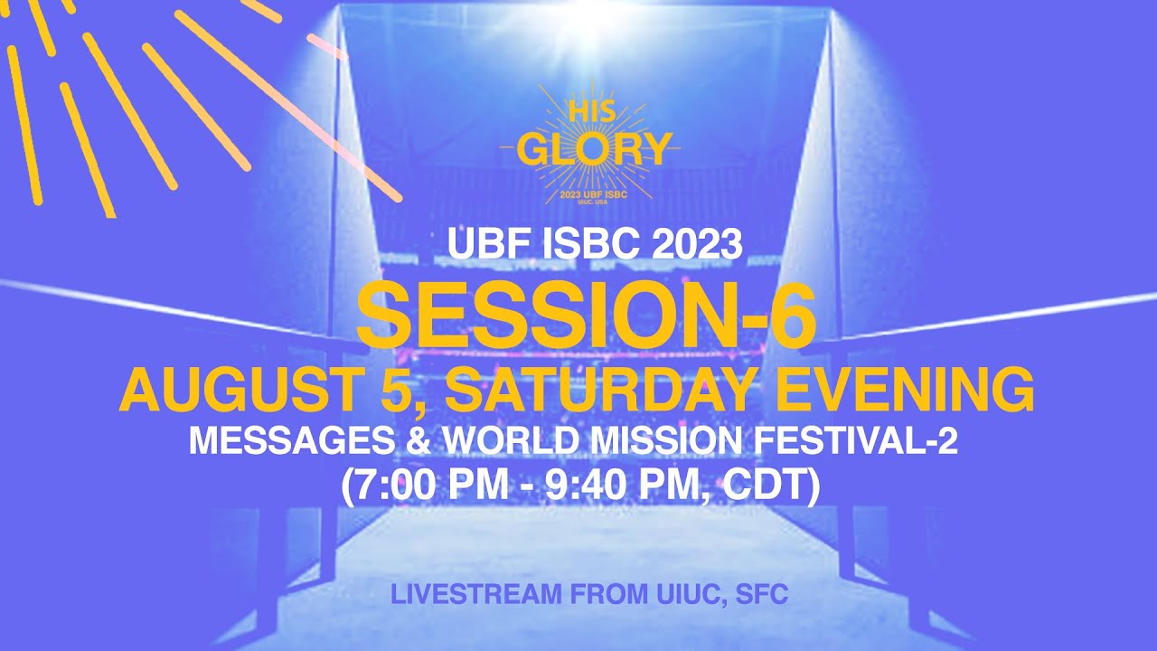 8/5 Sat. 7:00 pm (Chicago Time / CDT) ISBC Saturday Evening Program ...