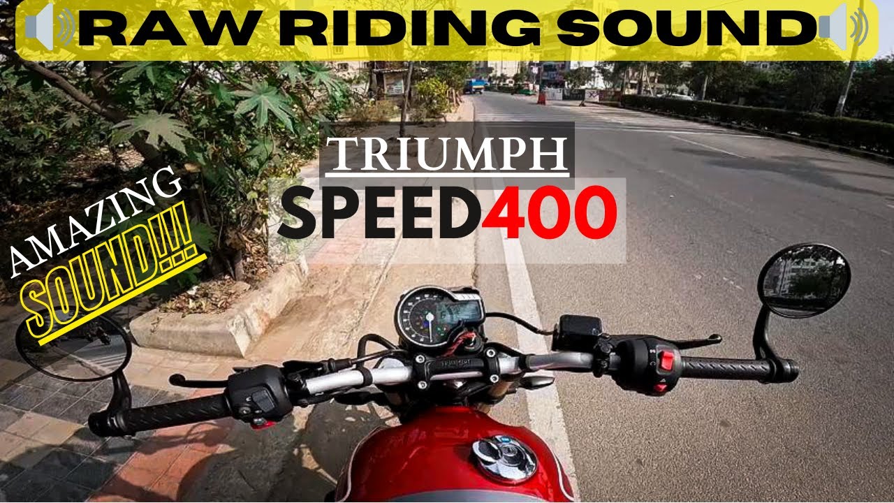 Triumph SPEED 400 | RIDING sound | with ambient sound | CITY RIDE ...