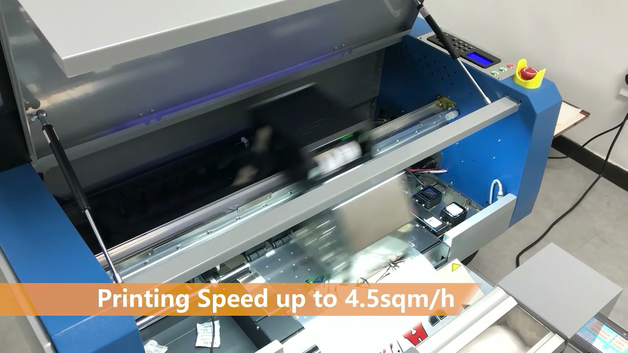 KINGJET KJ-302A 30cm A3 DTF UV Film Printer - YouTube