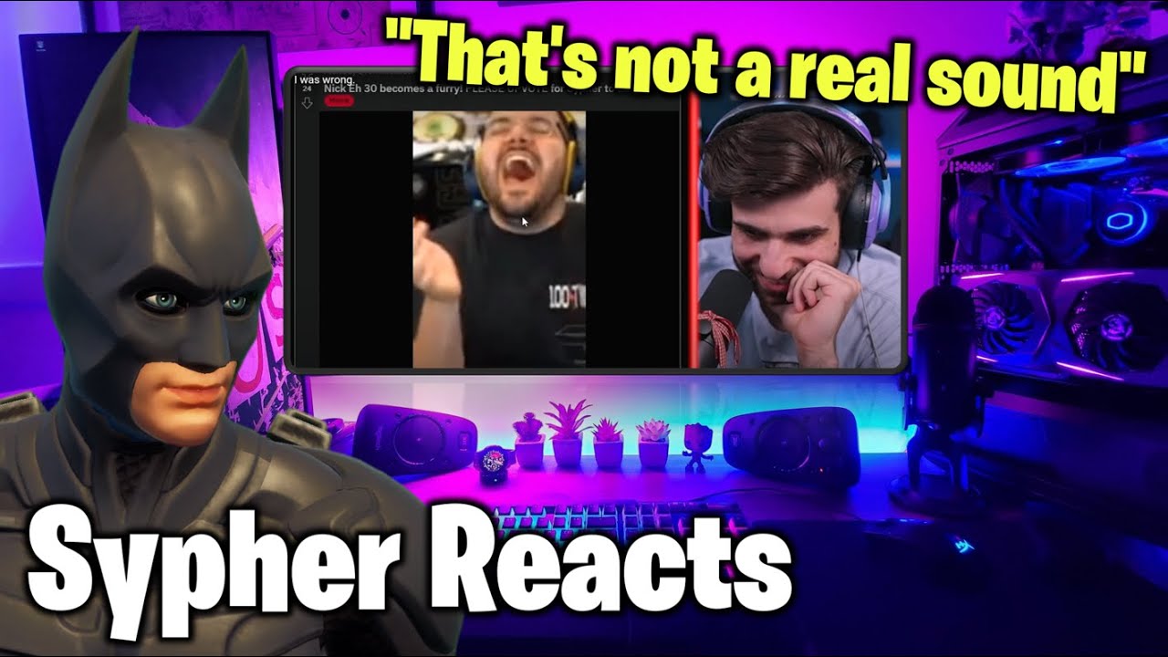 Sypher Reacts to my video of SUS Nick Eh 30! 😆 - YouTube