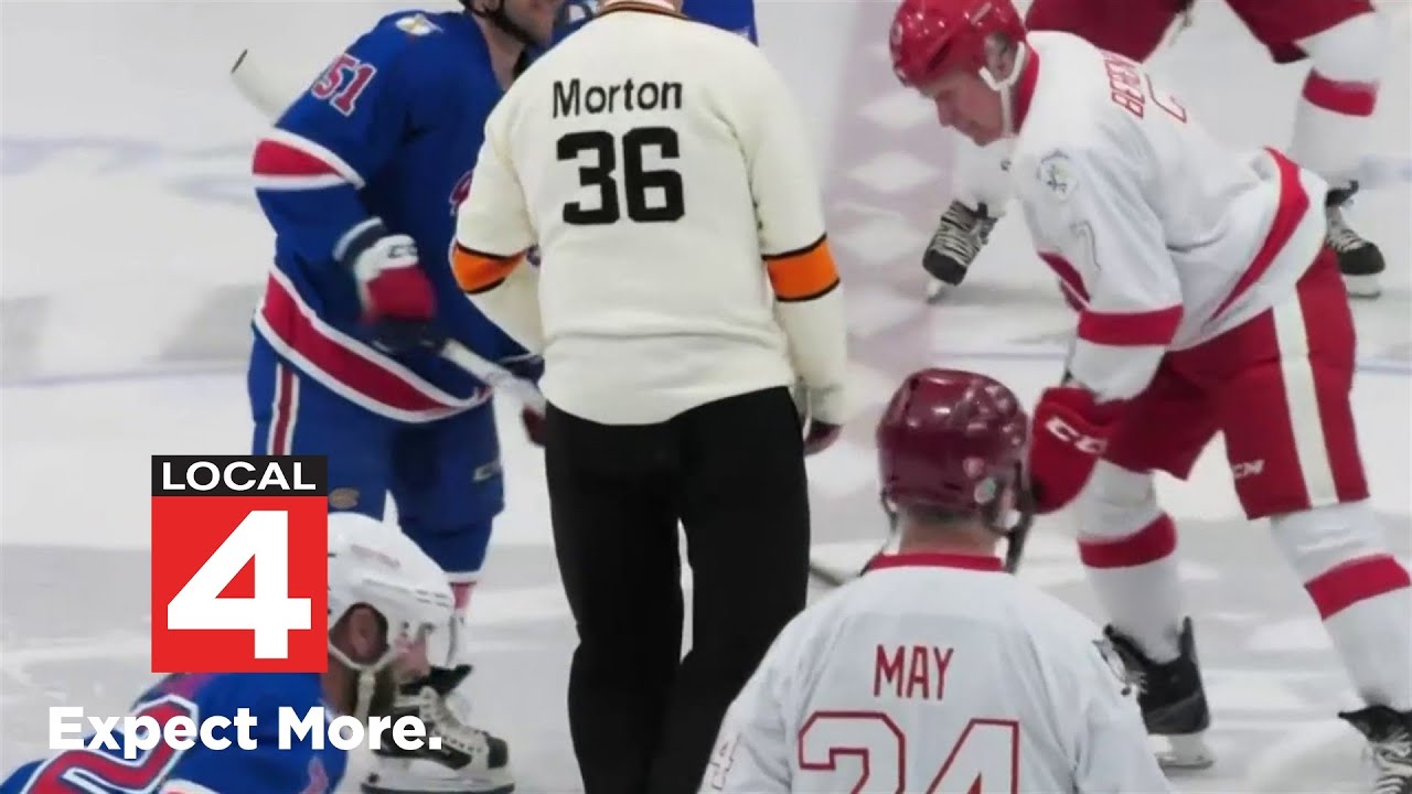 Red Wings alumni reunite for a charity game - YouTube