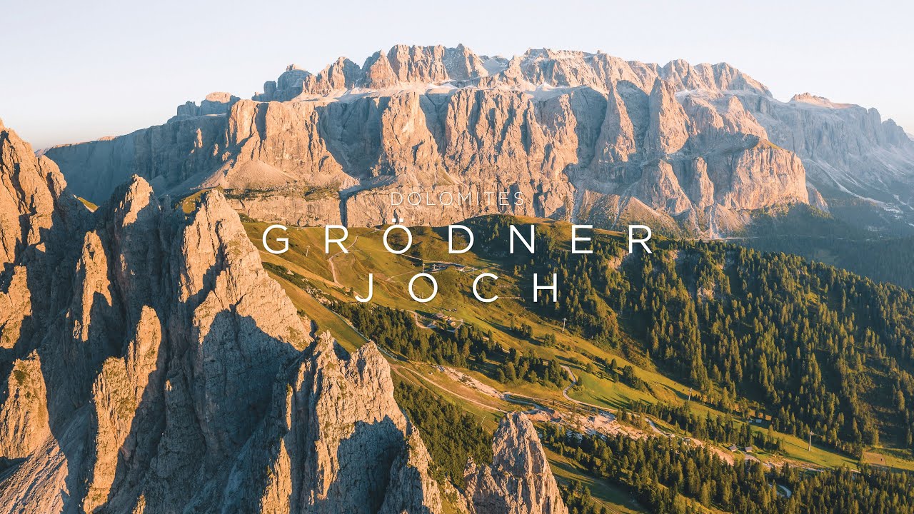 Grödner Joch - a Sunset in the Dolomites from above - YouTube