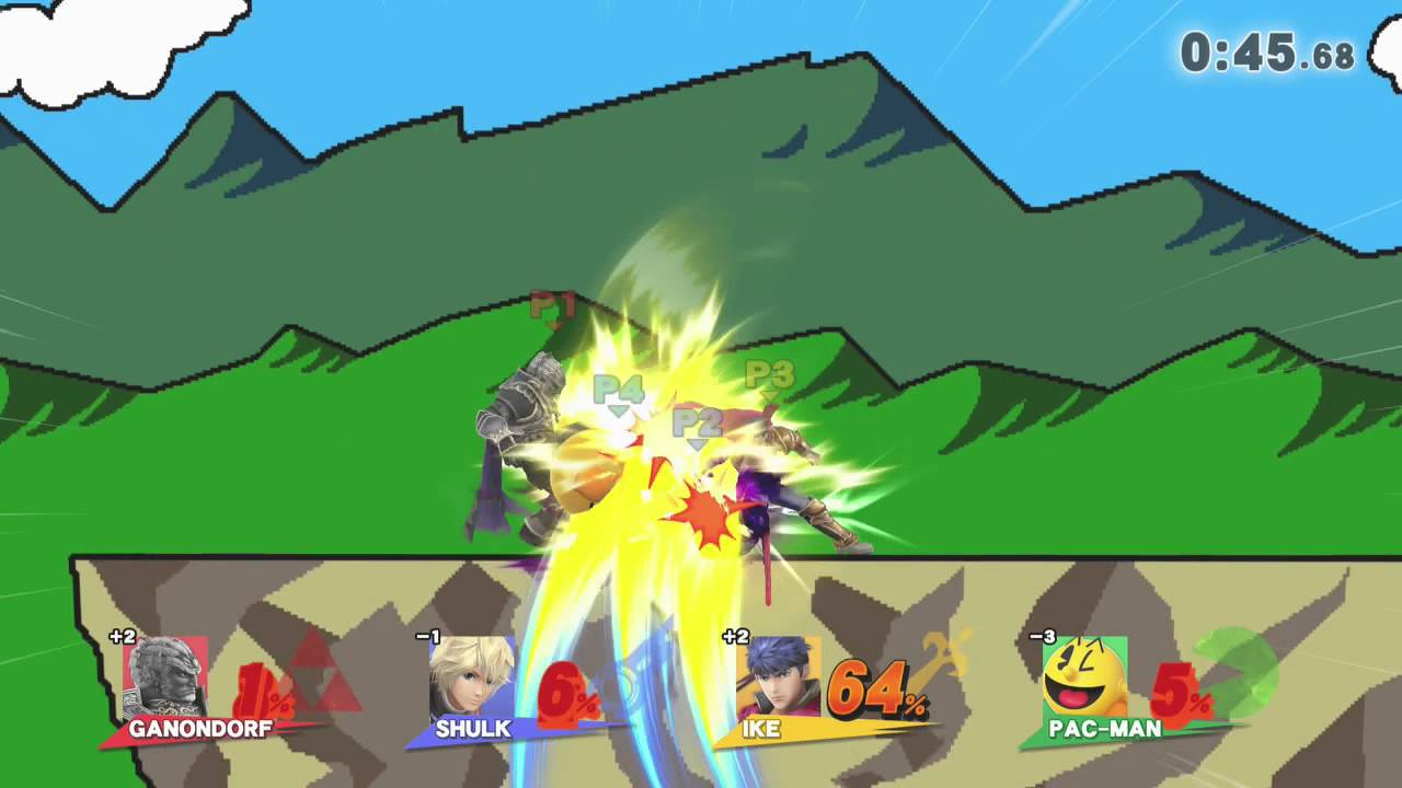 Super Smash Bros for Wii U Ganondorf vs Shulk vs Ike vs Pac Man 2016 01 ...