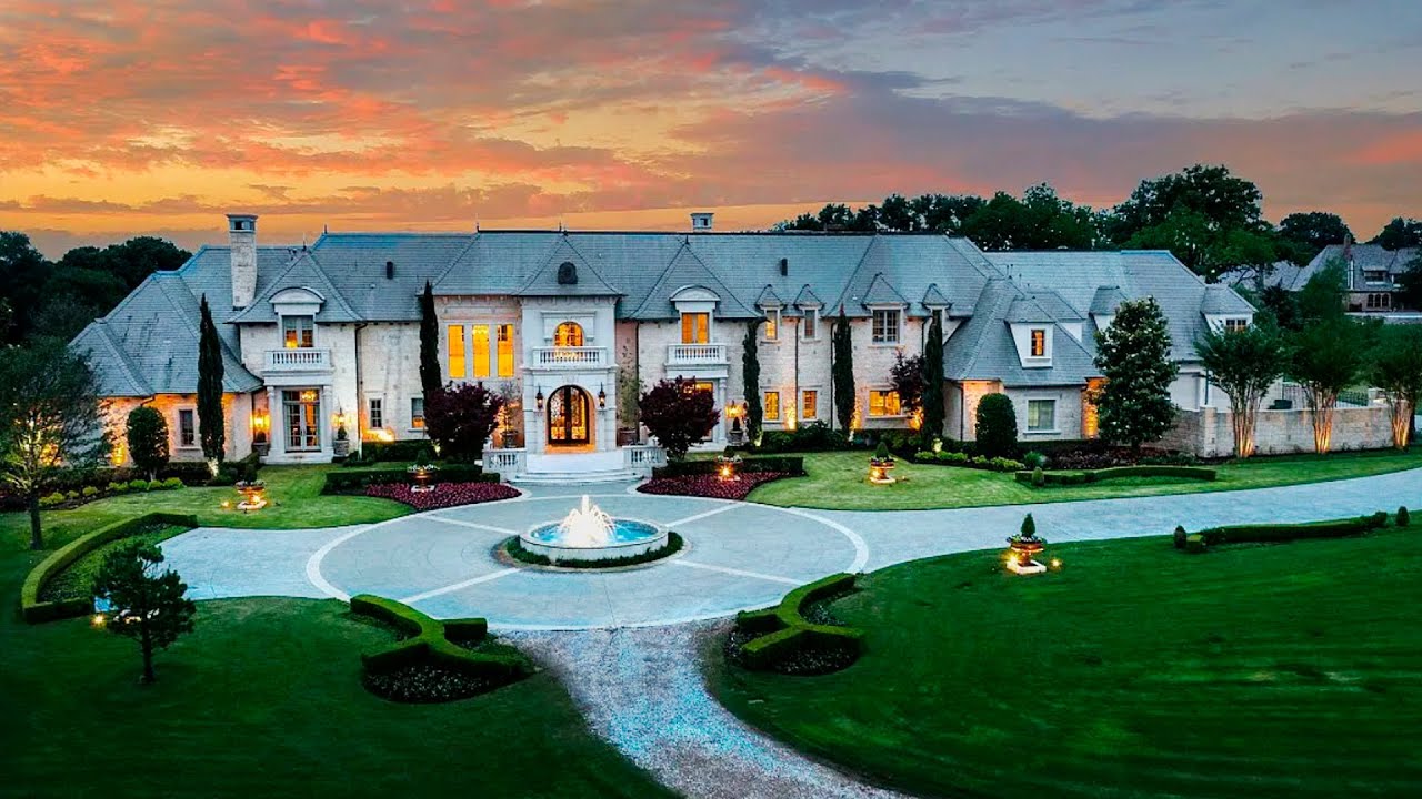 Two luxury mega mansions in Texas worth $9,995,000 and $8,900,000. Tour ...