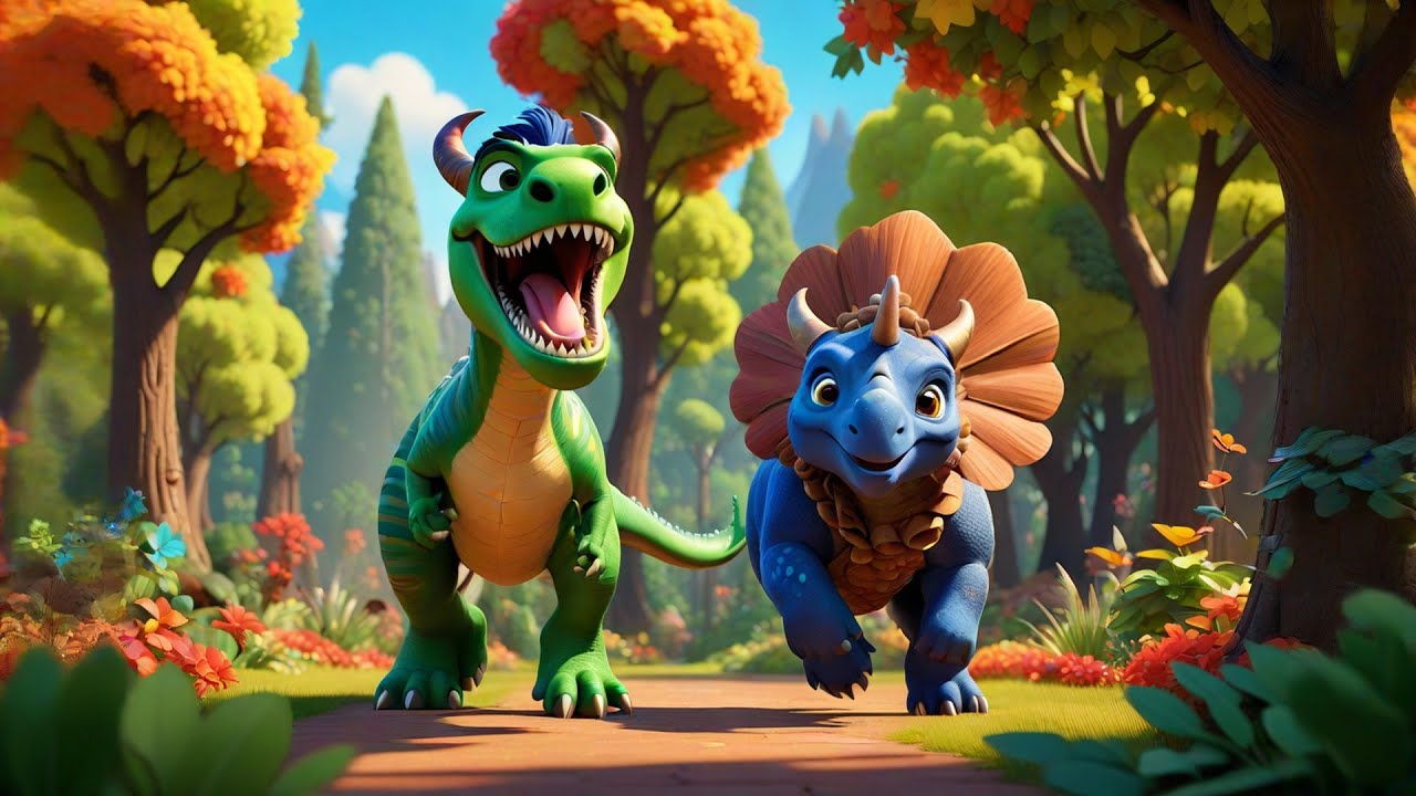 Two Dancing Dinosaurs Sing the Alphabet | Fun Alphabet Nursery Rhyme ...