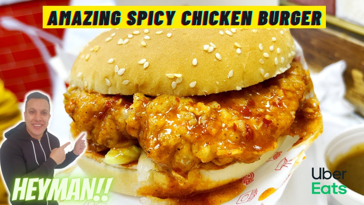 A NEW SPICY CHICKEN Burger in Manchester!! Allen's Fried Chicken - YouTube