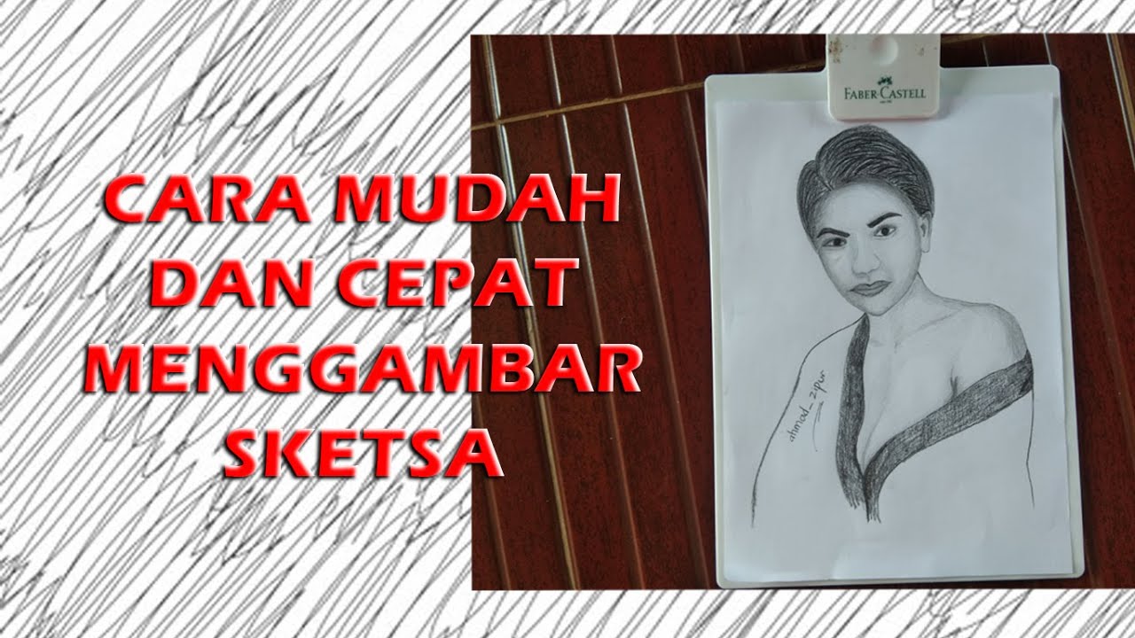 Cara Mudah Menggambar Sketsa Wajah | How to drawing easy. - YouTube