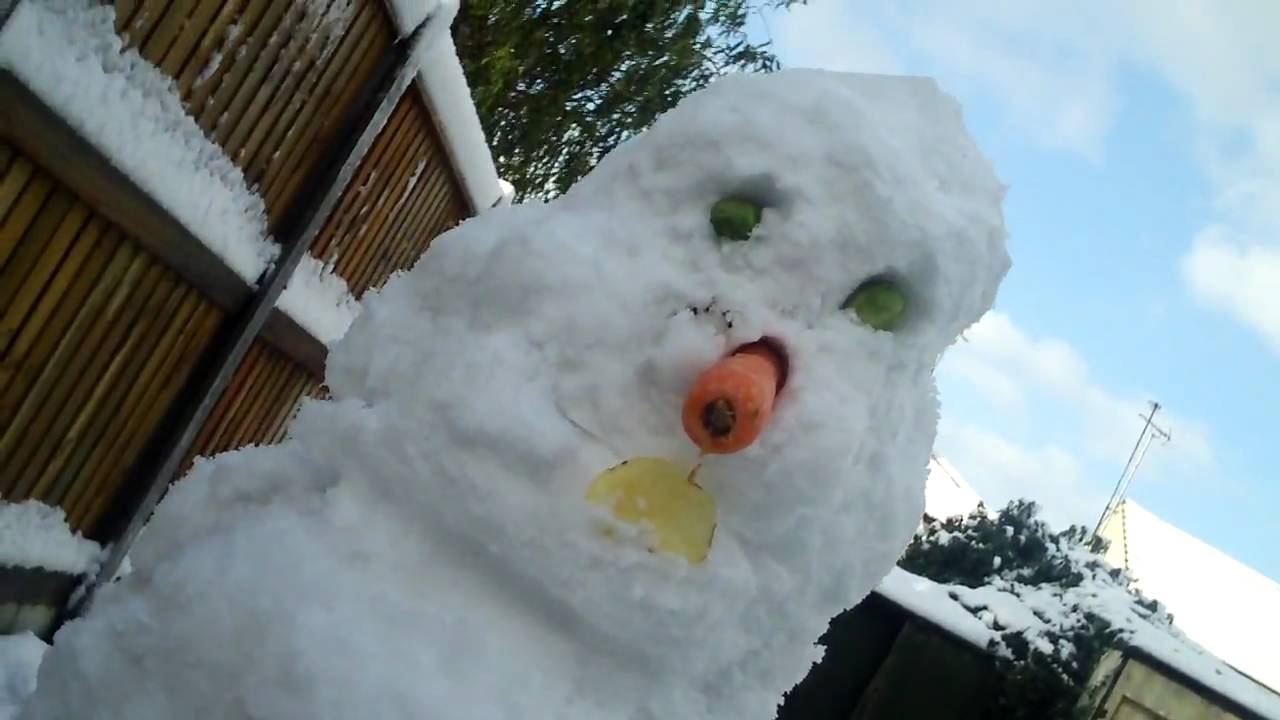 SNOWMAN COMES ALIVE - 18th December 2009 - YouTube