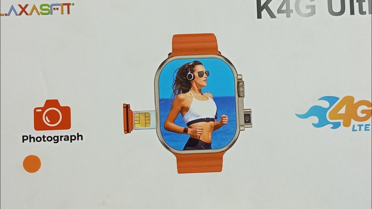 new laxasfit watch k4g ultra Smart watch with Camara .it has Siri ...