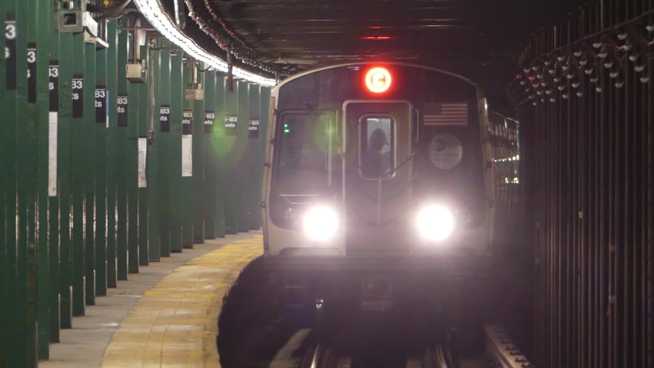 IND Concourse Line: R179 R46 & R68 C Trains at 182nd-183rd Sts (Weekend ...