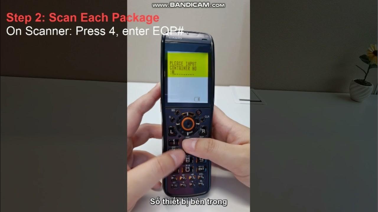 Cách dùng máy kiểm kho CASIO DT 970 Using CASIO DT 970 to complete shipment scan - YouTube