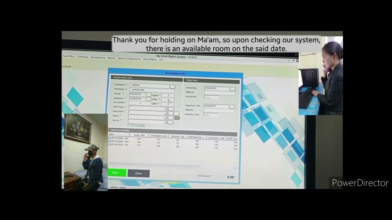 Front Office Receive and Process Reservation - YouTube