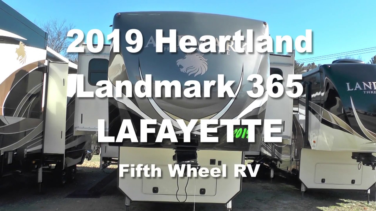 2019 Heartland Landmark 365 ''LAFAYETTE'' Fifth Wheel RV - YouTube