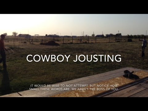 Cowboy Jousting - YouTube