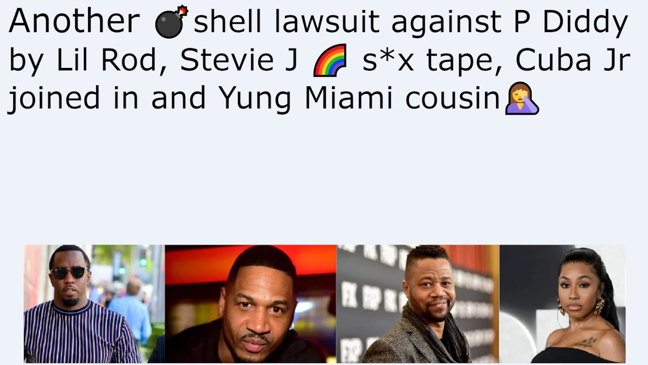 Another 💣shell lawsuit against P Diddy by Lil Rod, Stevie J 🌈 s*x tape ...