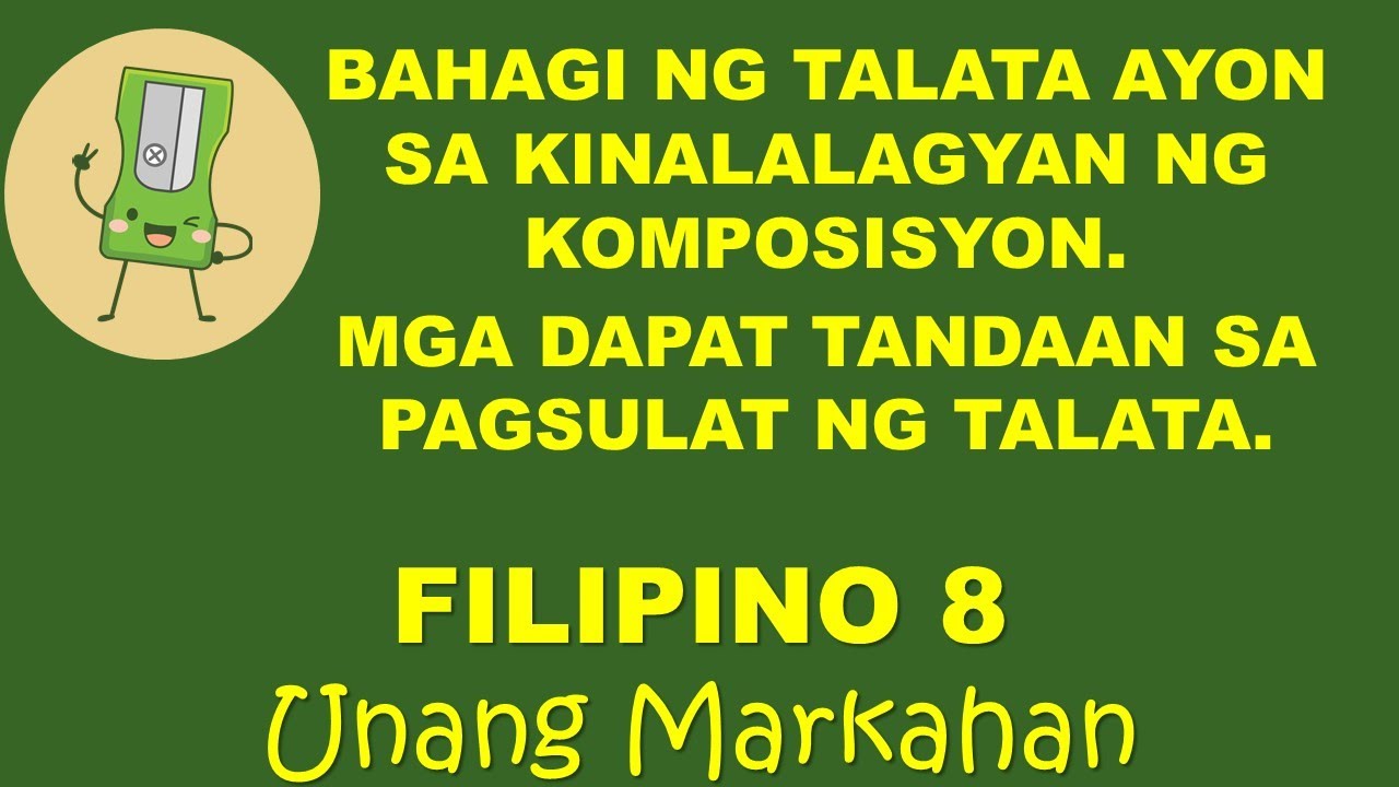 BAHAGI NG TALATA AYON SA KINALALAGYAN NG KOMPOSISYON| DAPAT TANDAAN SA ...