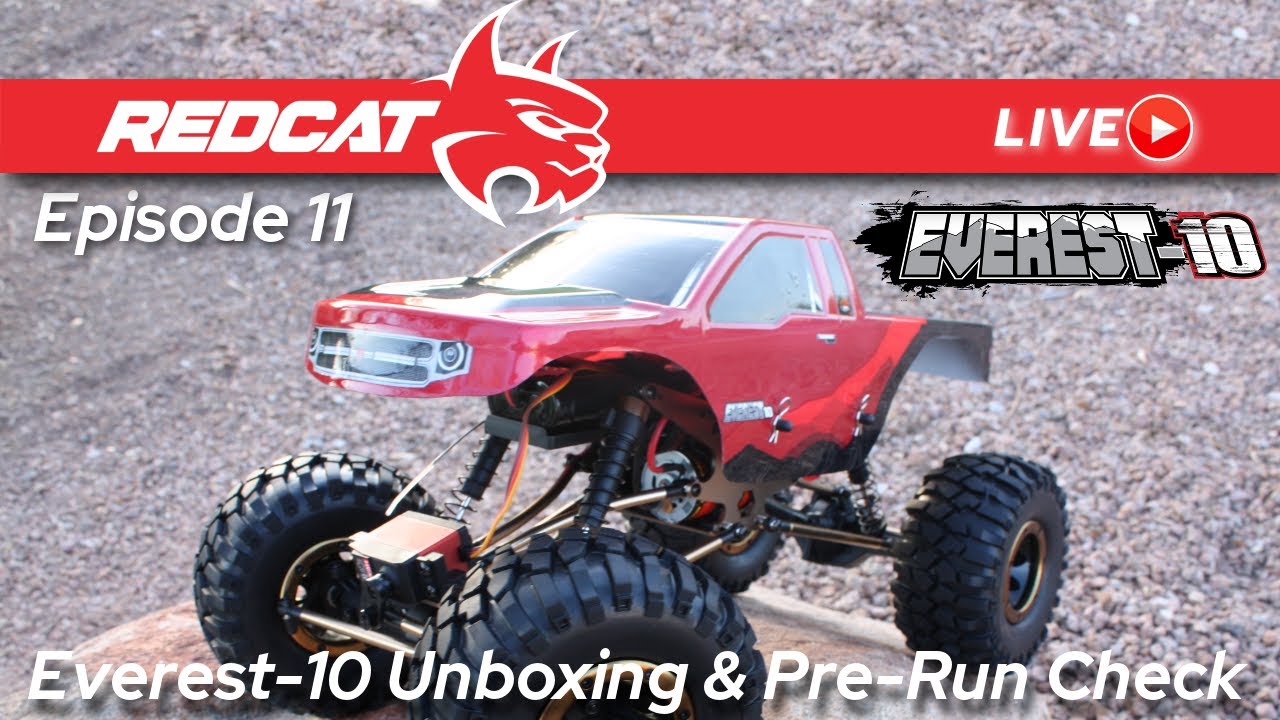Redcat Live ep. 11 - Everest 10 Unboxing & Pre-Run Check - YouTube