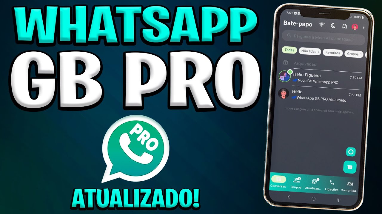 SAIU!🎉WHATSAPP GB PRO Atualizado e Funcionando Tudo Mesmo Com Número ...