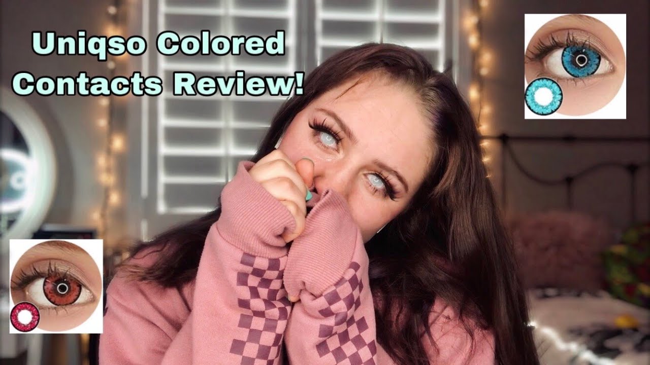 Uniqso Colored Contact Review! - YouTube