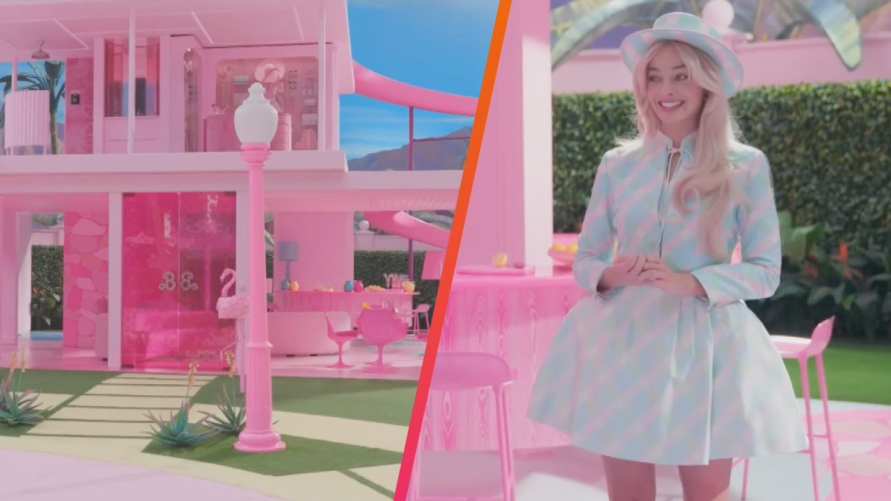 Margot Robbie Takes Fans INSIDE Barbie's Dream House - YouTube