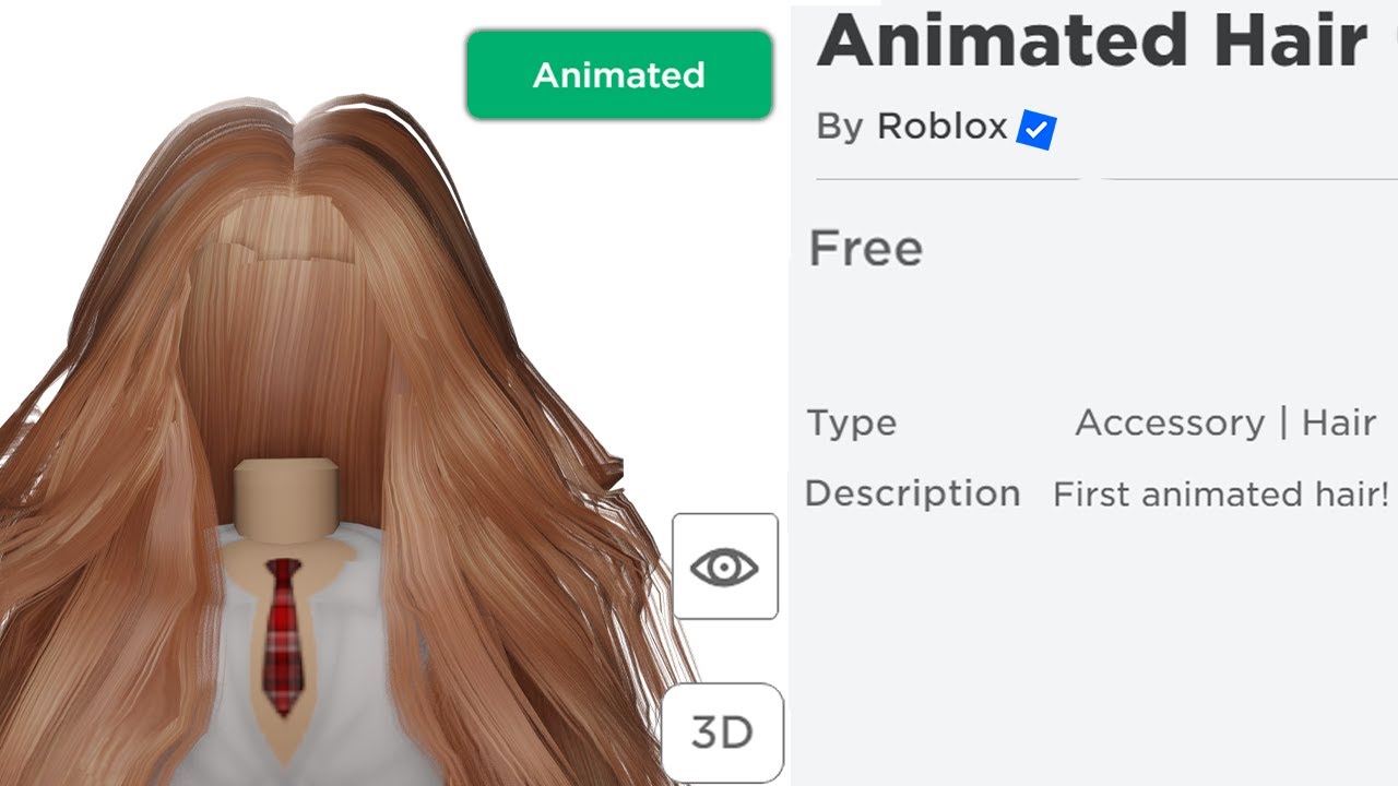 ROBLOX HAS ANIMATED HAIR 😳 - YouTube